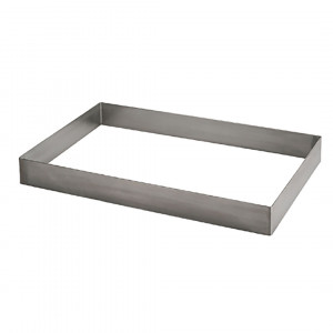 Rectangular pastry frame, stainless steel, stainless steel, 57x37x4,5cm ...