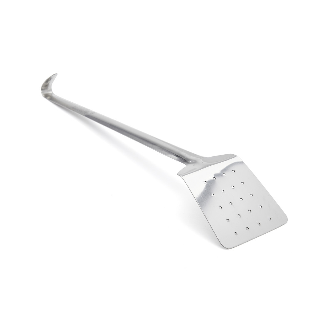 Stainless steel one-piece perforated spatula 35cm - de Buyer