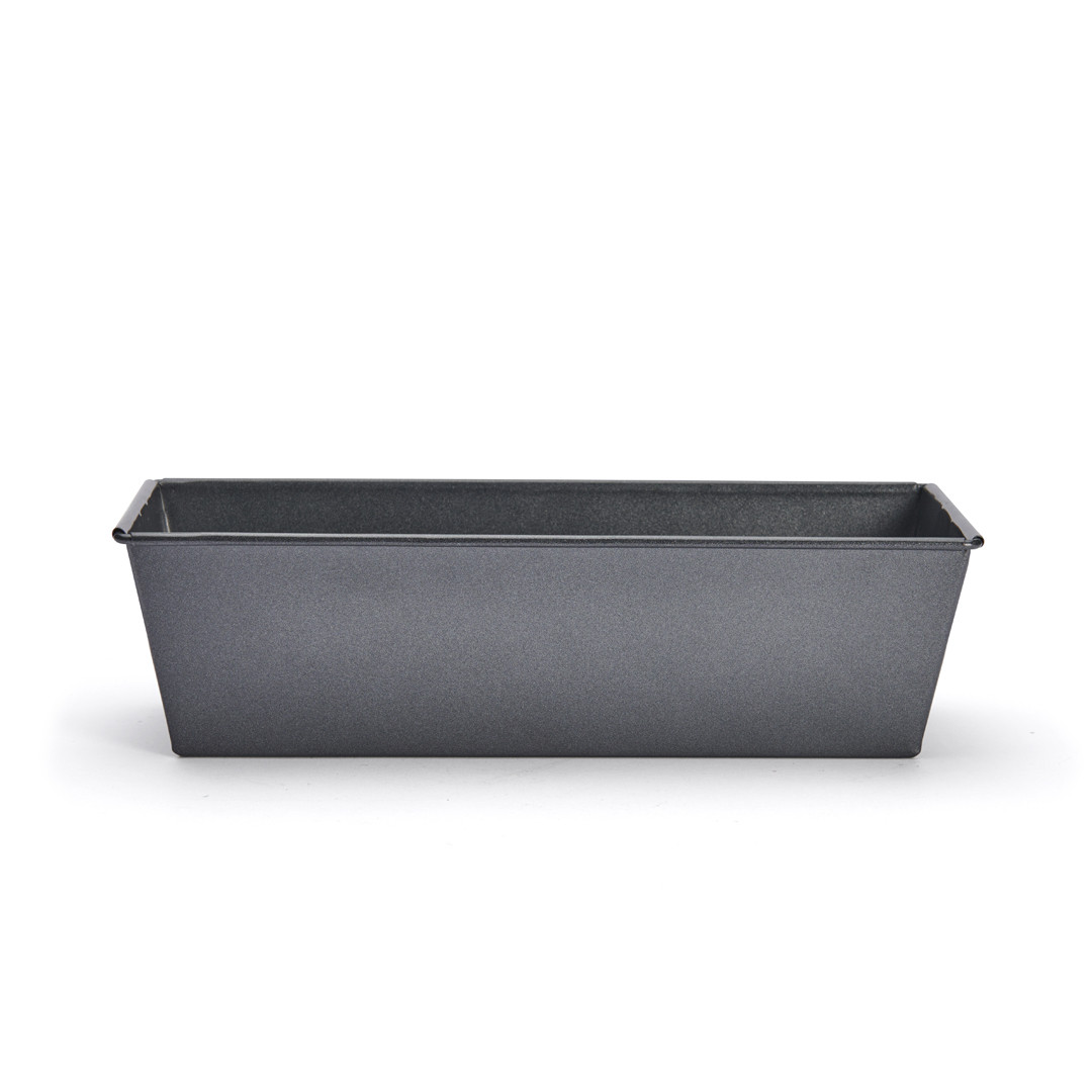 Non-stick steel Rectangular cake mould 25x10,8x7cm folded edges