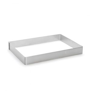 Stainless steel rectangular pastry frame 36x26x4,5cm - de Buyer