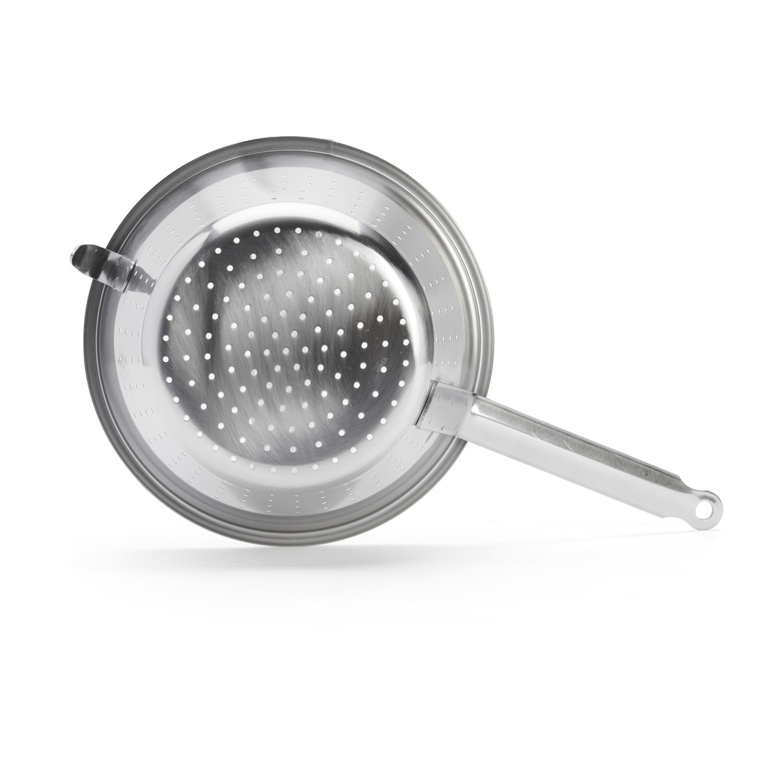 Stainless steel conical colander with handle Ø24cm - de Buyer