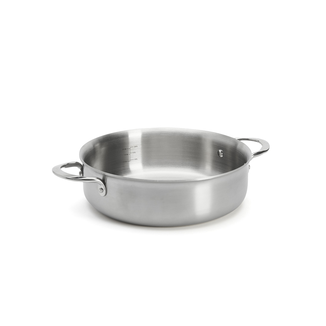Stainless steel sauté-pan ALCHIMY Ø24cm without lid